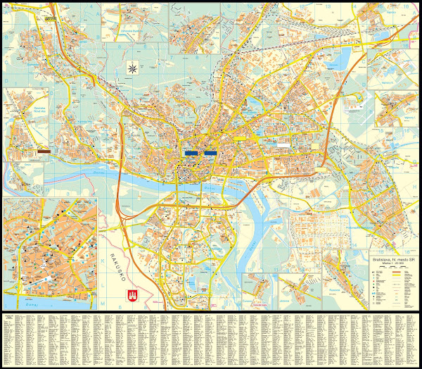 Bratislava blog: Mapa Bratislavy