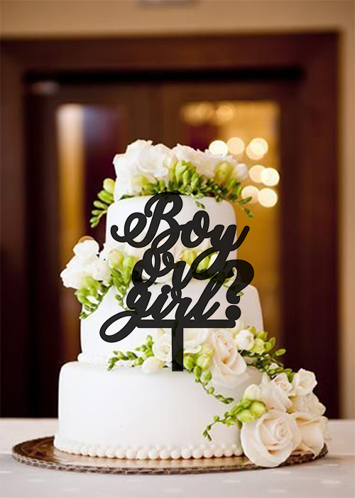 Pregnancy cake topper