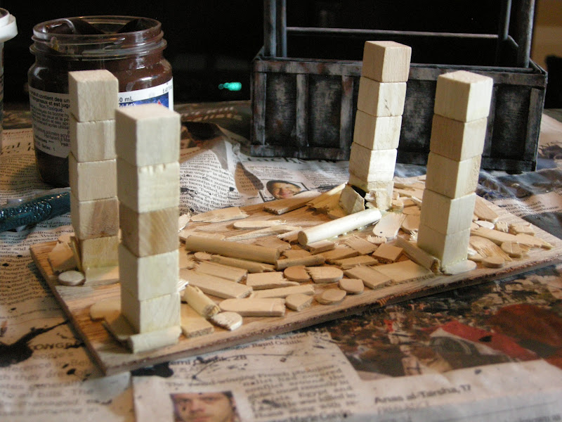 ANY HOW TOWN: Popsicle Stick Buildings "Fishing Shack" Next Steps