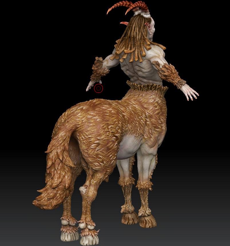 Aleix Merlos' Fantasy Creature Character: Texturing the Centaur, using ...