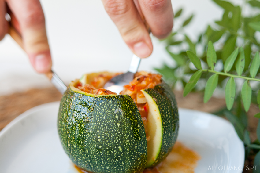 Courgette Recheada | Alho Francês