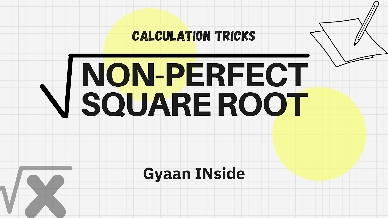 Non Perfect Square Root 5 Sec Trick non-perfect-square-root-5-sec-trick