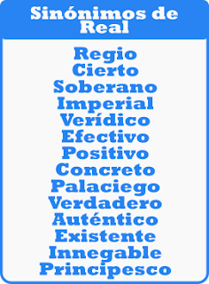 Sinónimos de REAL