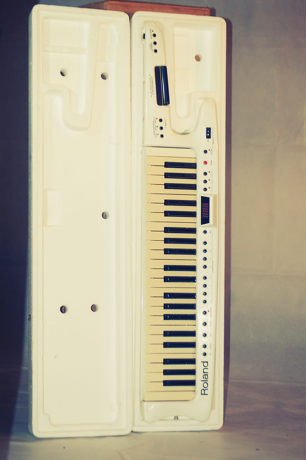 MATRIXSYNTH: White 2001 Roland AX-7 w/ Original Box & Case