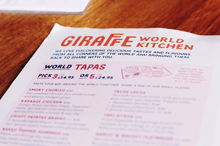 Becky Bedbug: Review // Giraffe, Basingstoke