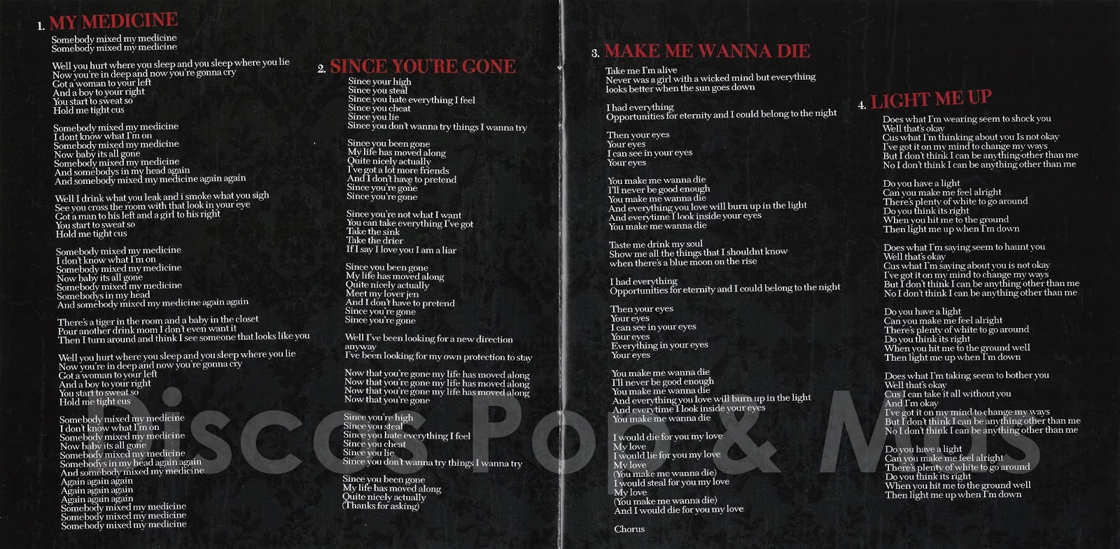 Discos Pop & Mas: The Pretty Reckless - Light Me Up (Japanese)