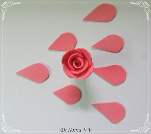 Cards ,Crafts ,Kids Projects: Handmade Foam Rose Flower Tutorial