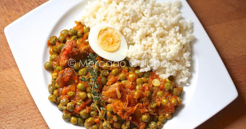 Arvejas compuestas (guiso de guisantes). Receta canaria | Mercado Calabajío