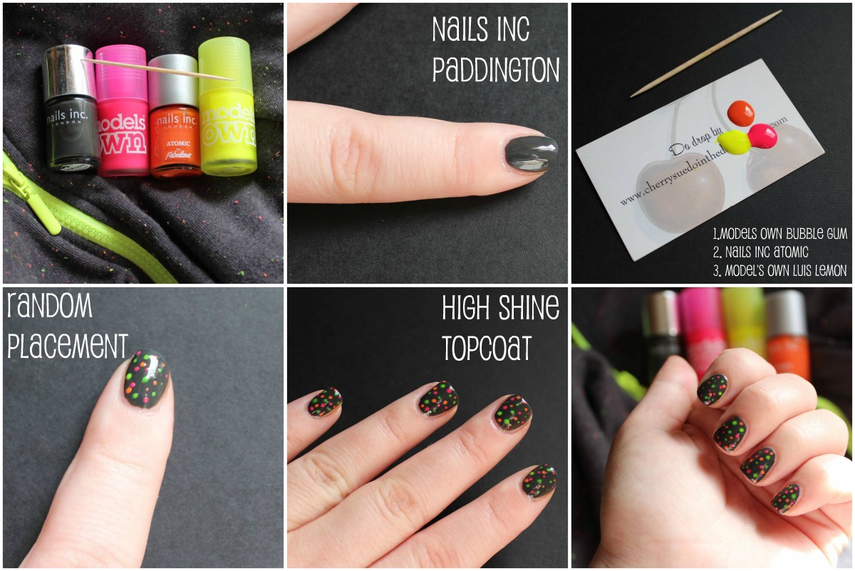 CherrySue, Doin' the Do: Understated Neon Nails with Simple How To