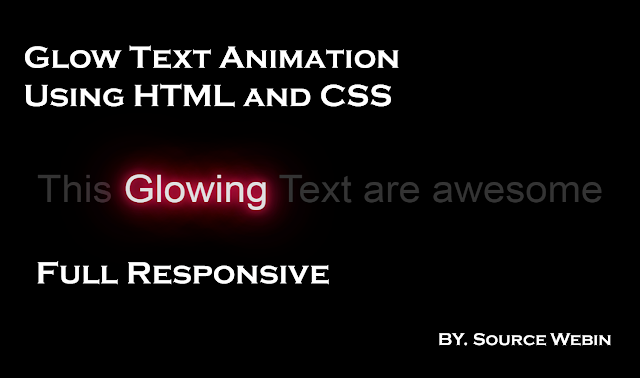 Glow Text Using HTML and CSS