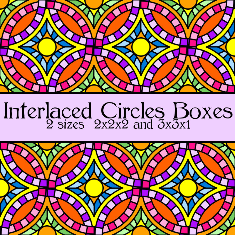 Don't Eat the Paste: Interlaced Circles Printable Boxes