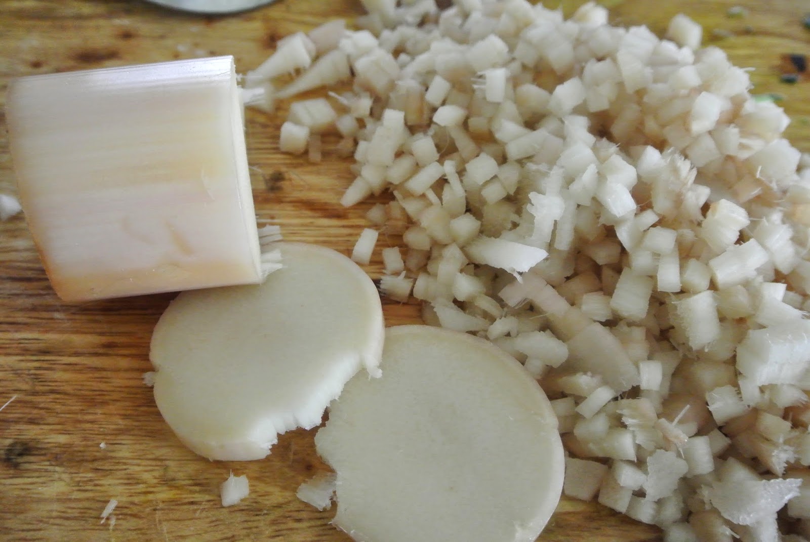 Praba's yummy experiments: Vazhai Thandu Poriyal(Banana Stem Poriyal ...