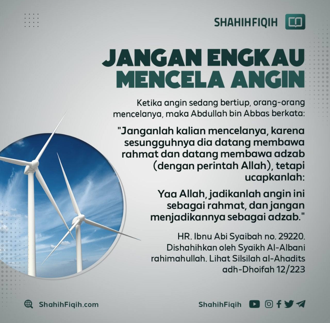 Larangan Mencela Angin