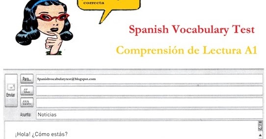 Spanish Test: Spanish Vocabulary Test: Reading A1