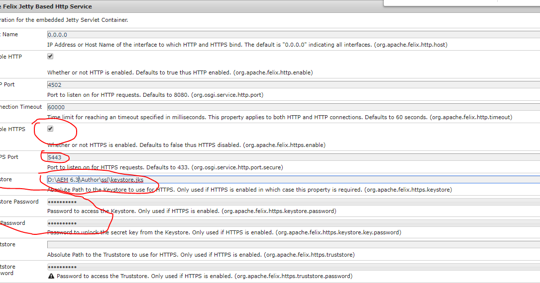 AEM/CQ5 : An Alternate way to setup SSL through Apache Felix Jetty Based Http Service