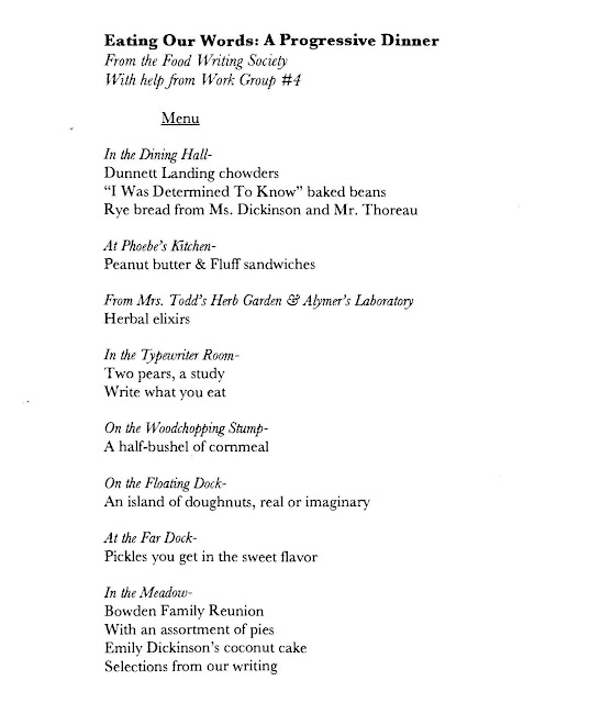 Nothing in the House: Eating Our Words: A Progressive Dinner