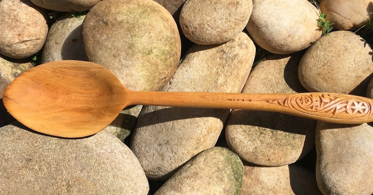 Snippety Gibbet: Cherry Spoon with Chip Carving