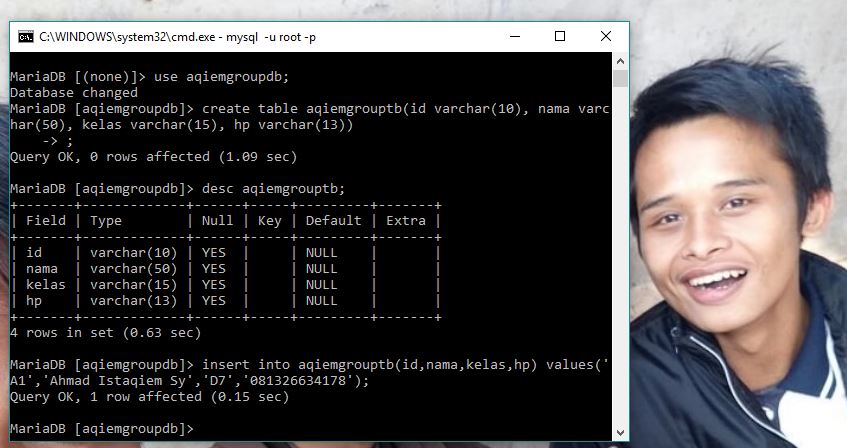 DB : Langkah Pertama Membuat Basis Data MySQL via CMD