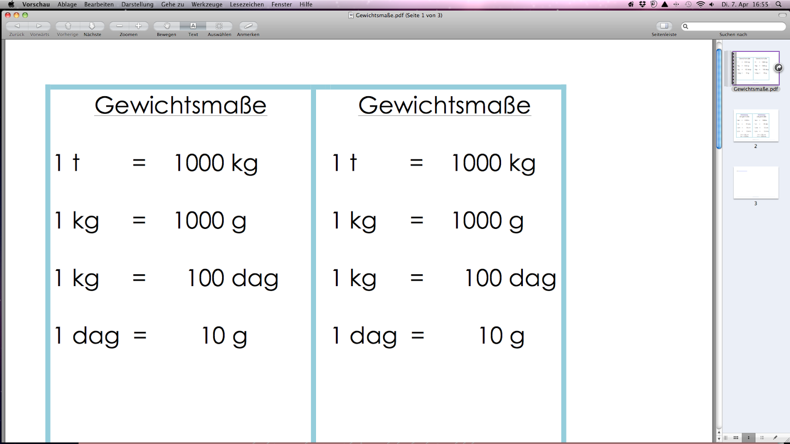 Miss cupcakes loves to teach : Gewichtsmaße
