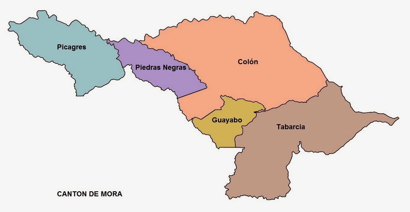MAPAS DE: Mora. Canton N° 7 de San Jose