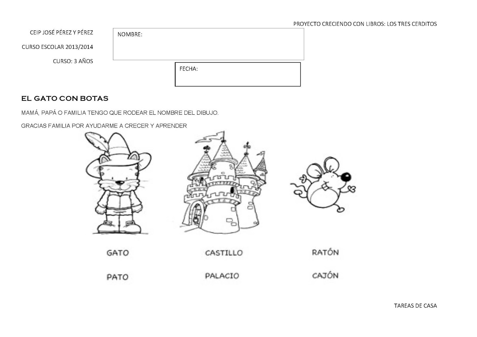 Proyectos Educación Infantil: PROYECTO "Creciendo con libros". El gato ...