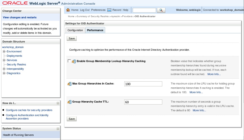 Oracle Fusion Middleware Security Tuning Weblogic Ldap Authentication Providers