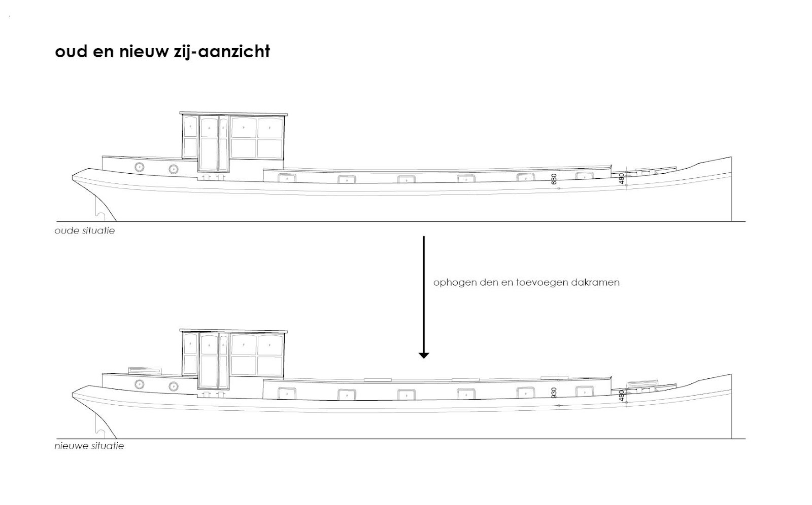 AMSTEL 156 architecten: Woonschip Tevredenheid