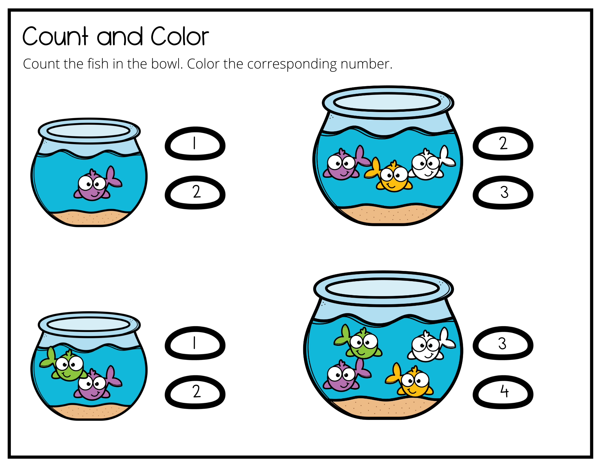 Hajar Tots: Counting Fish 1-10