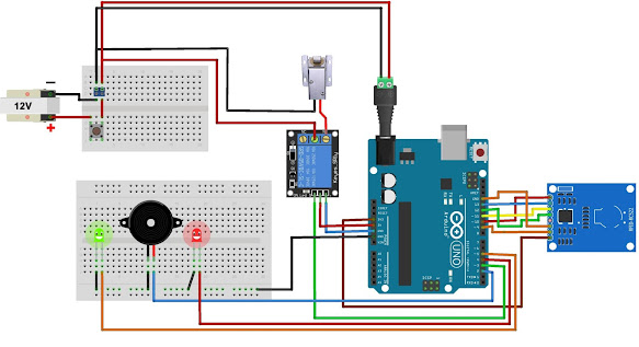Kunci Pintu dengan RFID, bisa pakai E-KTP, Door Lock dan RC-522 Module ...