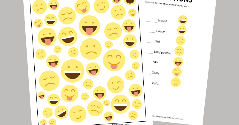 Emotion Themed I Spy Game {Free Printable for Kids} | And Next Comes L ...
