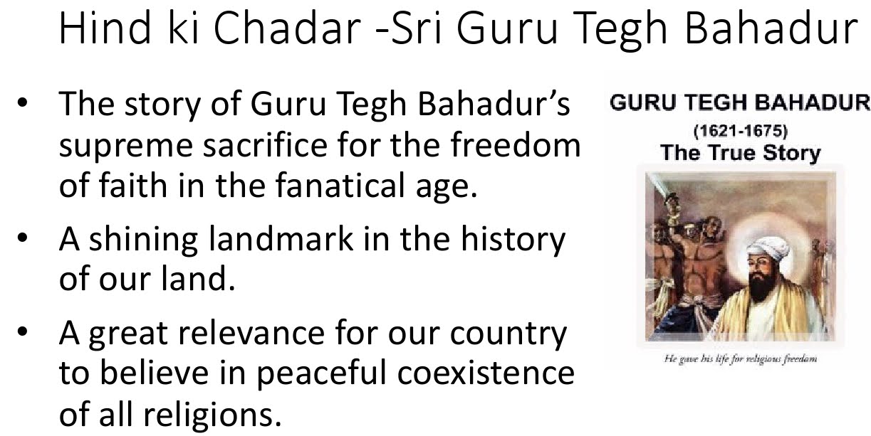 Hindi Ki Chadar-Shri Guru Teg Bahadur Ji - Plus Two