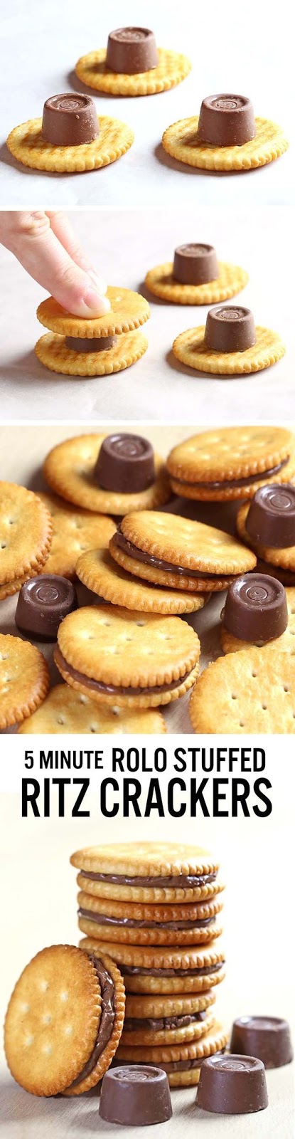 Rolo Stuffed Ritz Crackers Recipes - Girls Dishes