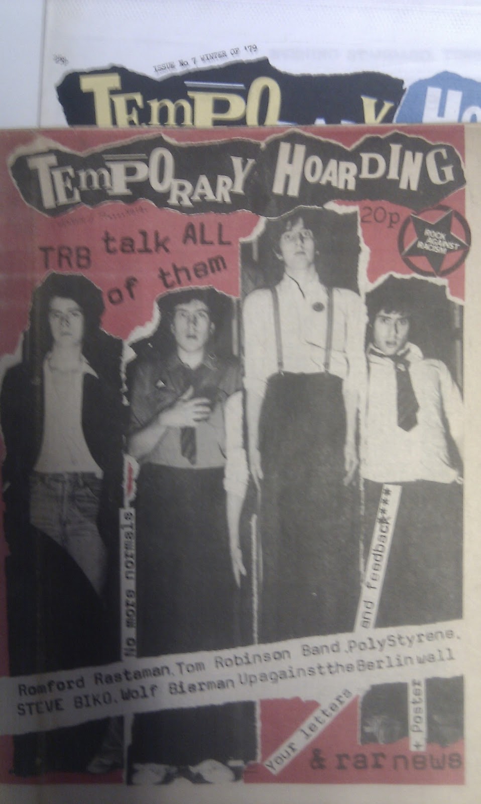 Zine Fayre - Unit X : "Temporary Hoarding RAR" - Punk Fanzines