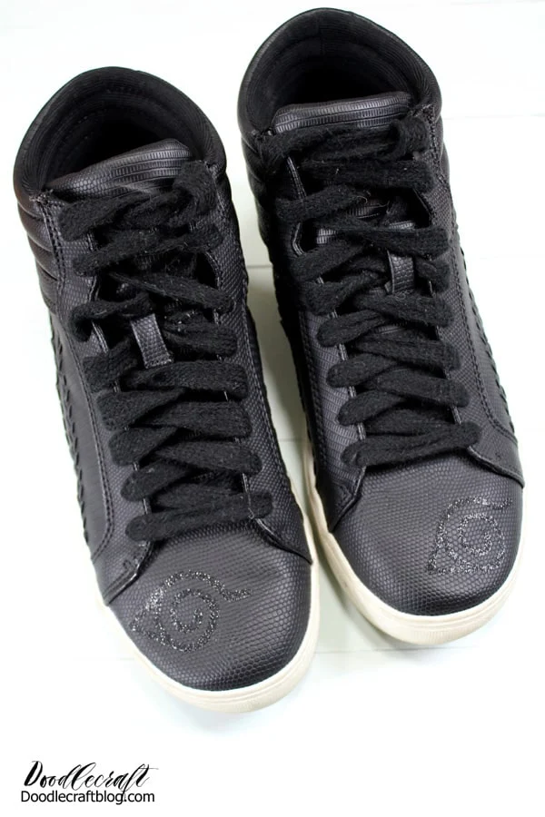 Naruto Coach Inspired Shoes with Cricut Iron-on Vinyl