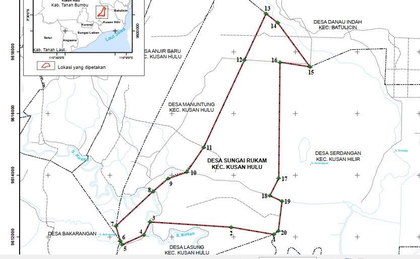 PETA WILAYAH DESA SUNGAI RUKAM ~ sejarah desa sungai rukam