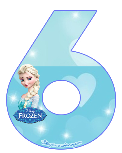 Frozen Elsa Alphabet with Hearts. Abecedario de Elsa de Frozen con ...