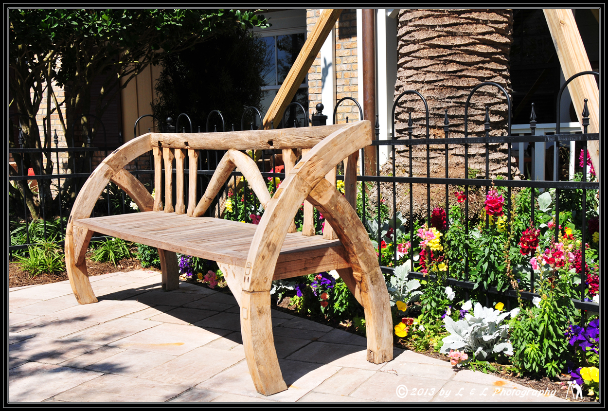 The Villages (Florida) Photos: Cool bench in the new Brownwood downtown