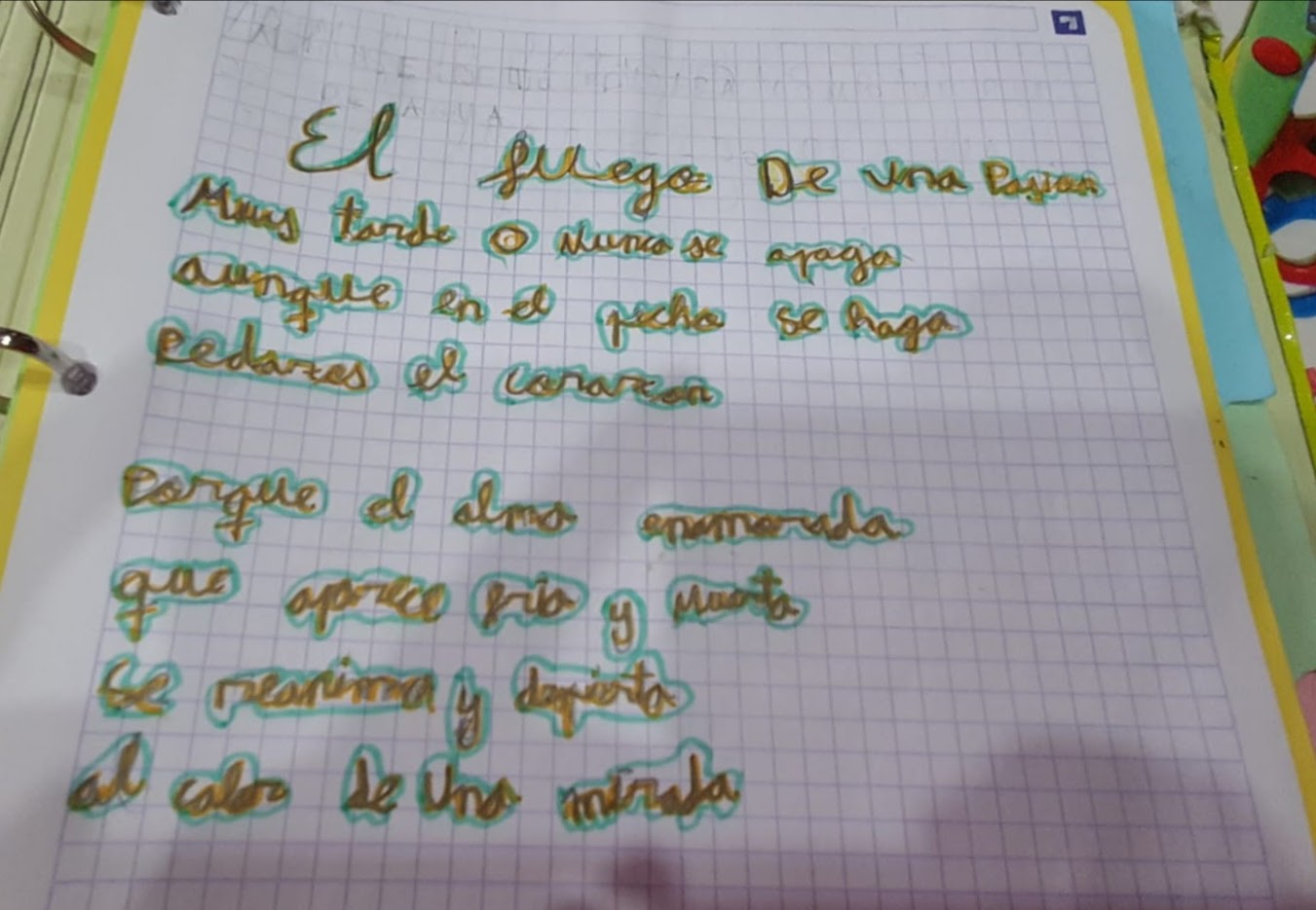 Nuestro club de lectura: POEMAS CON LETTERING 1ºA