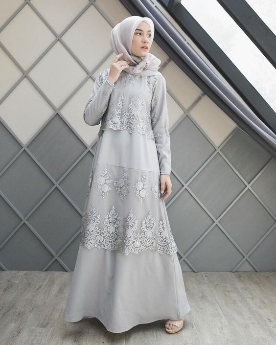 22 Baju Model Gamis Syari Populer Terbaru 2019 | Mesin Jahit
