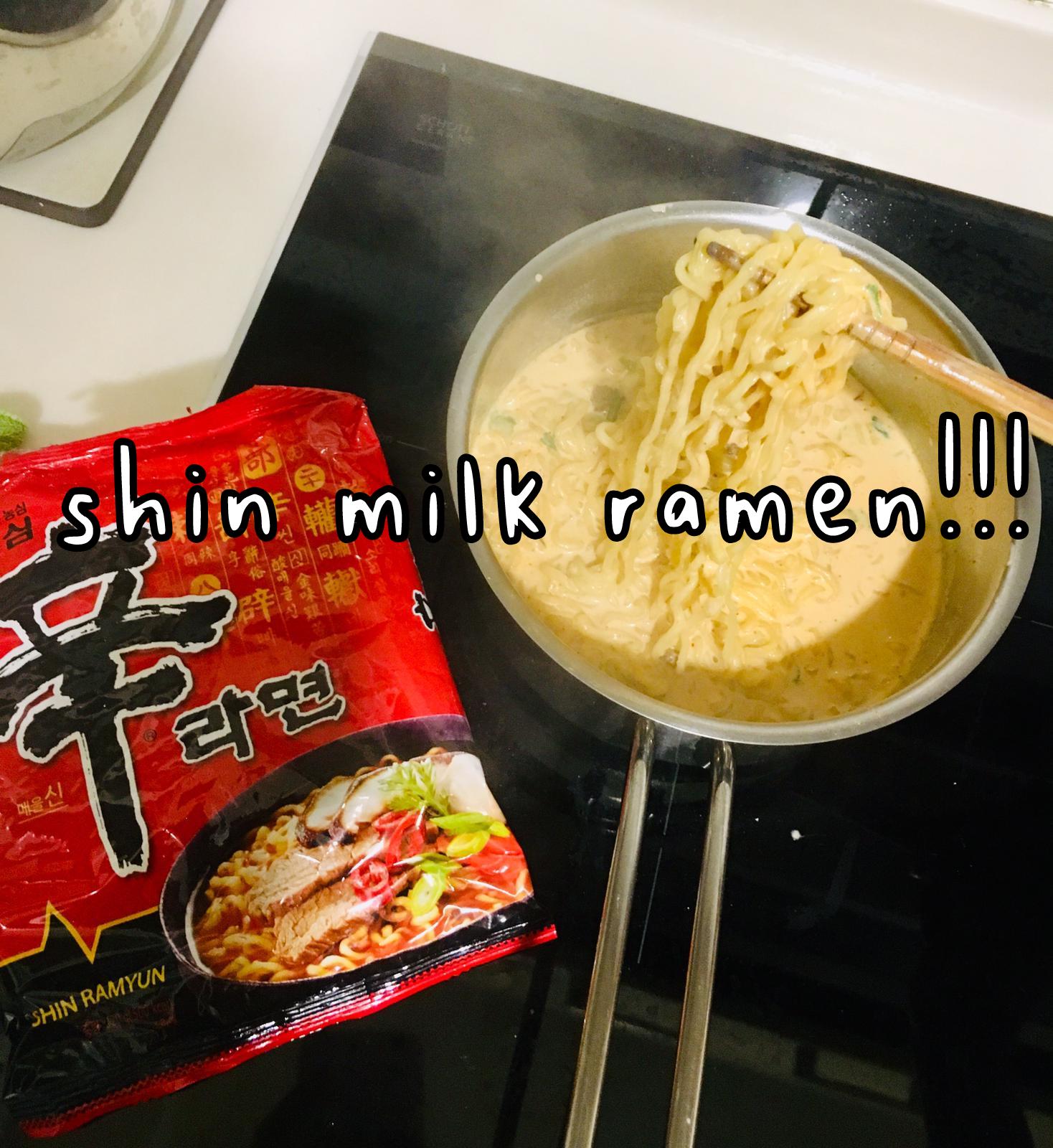 Shin Ramen Milk Skye Soon