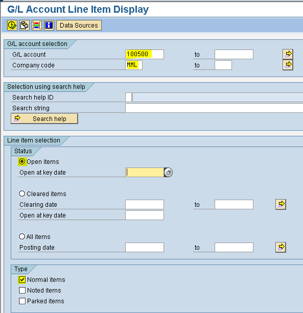 SAP - FICO MODULE LEARNING: How to View Open Item Managed Account ...