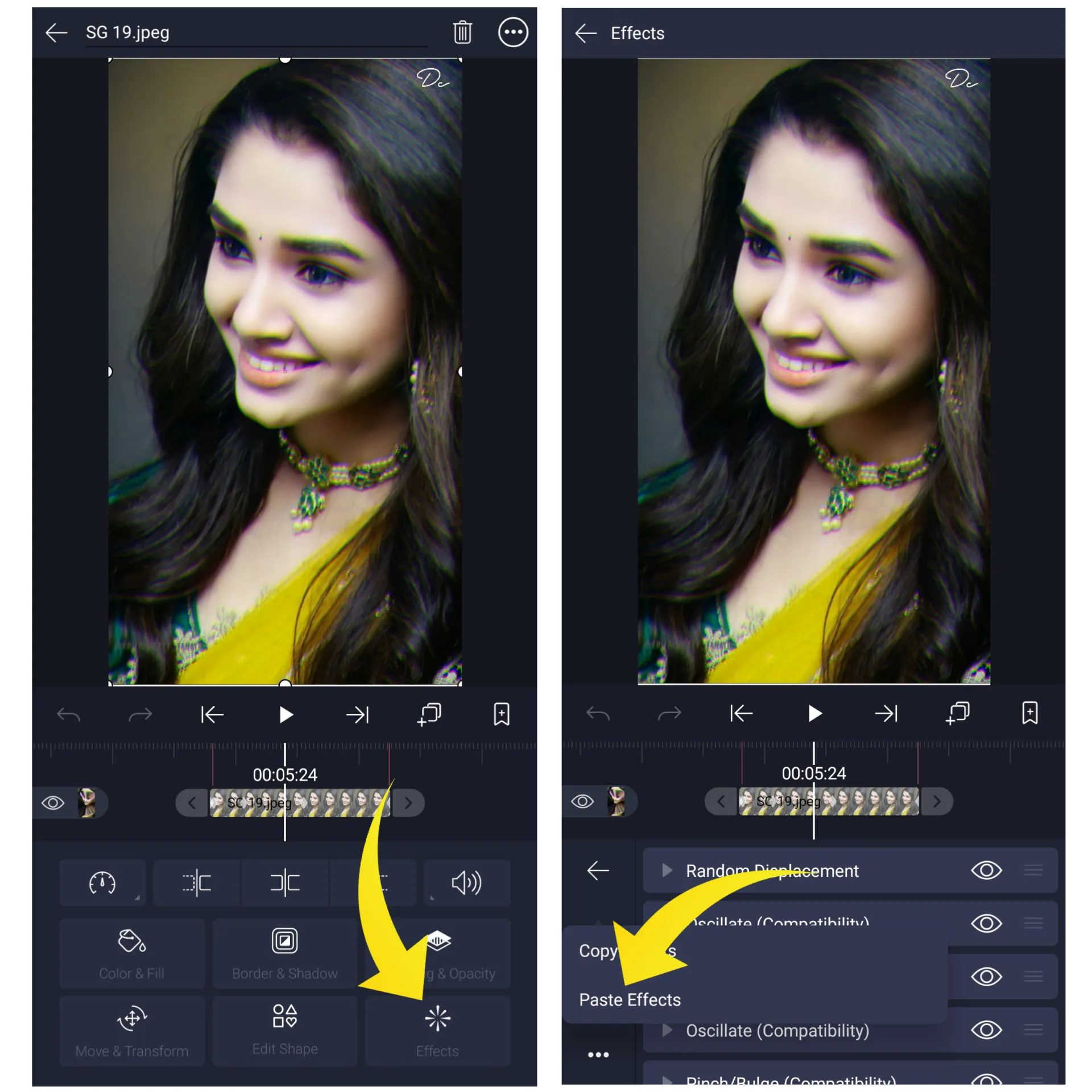 Alight Motion shake + Glitch effect status Editing - DHRIYA
