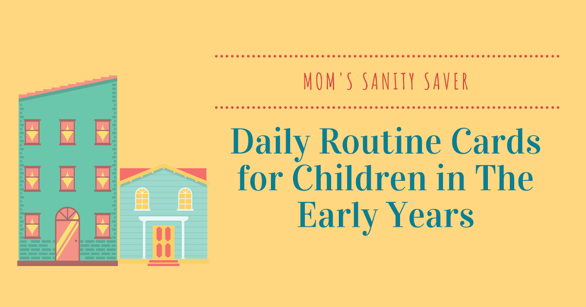 teacher weena: Daily Routine Cards for Children in the Early Years