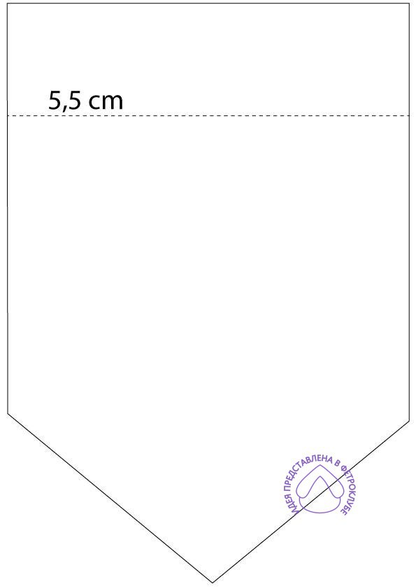 Molde de bandeirinha em feltro - Ver e Fazer