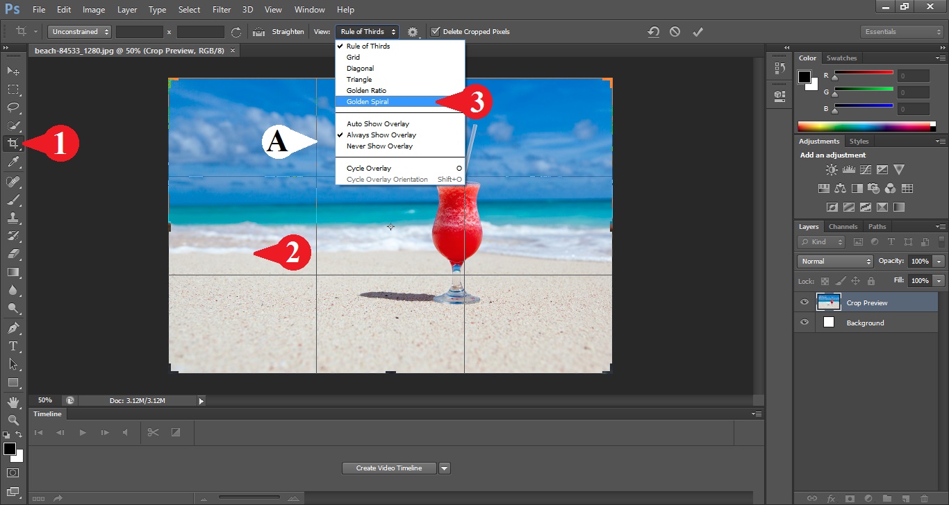 Tuto Photoshop #27: Recadrer vos images en utilisant des guides pour ...