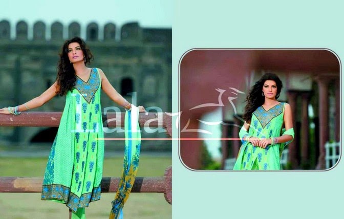 Lala - Sana Samia Eid Collection 2014 | Lala Designer Dresses for EID ...