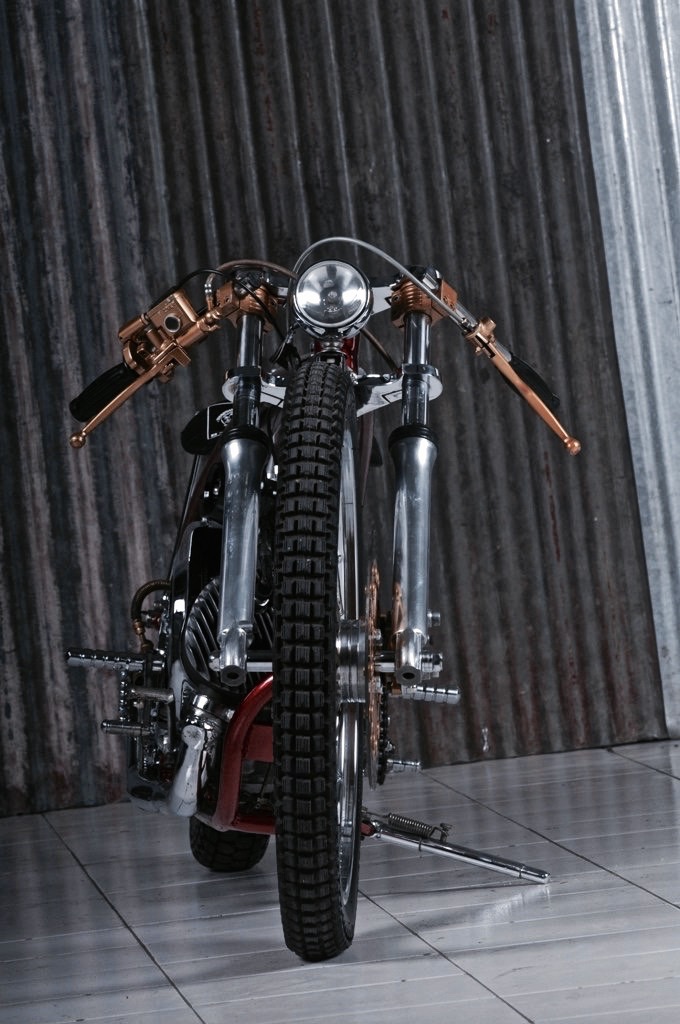 Hardtail Vespa Chopper - Inazuma café racer