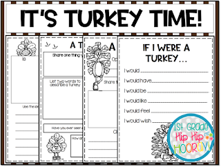 1st Grade Hip Hip Hooray!: It's turkey time so...let's talk turkey!