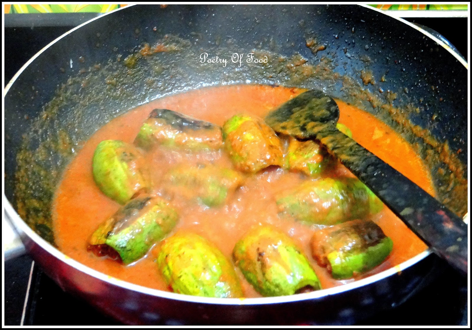 Poetry of Food: Potoler Dorma....!! Potoler Dolma....!! Prawn Stuffed Pointed Gourd Curry ....!!!!