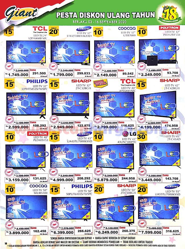 Katalog Promo Giant Terbaru 17 - 30 September 2020 - scanharga | Harga ...